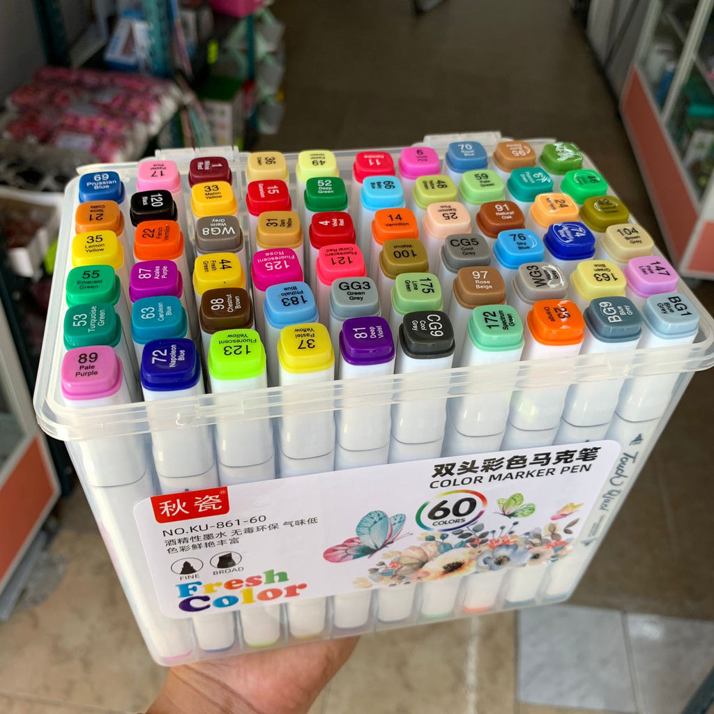 Plumones Touch Doble Punta 60 pz | MIGADGET.MX