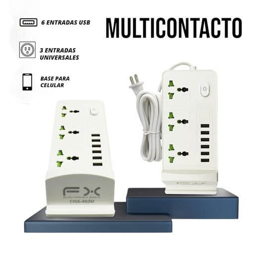 Multicontacto CHA-462U – MIGADGET.MX