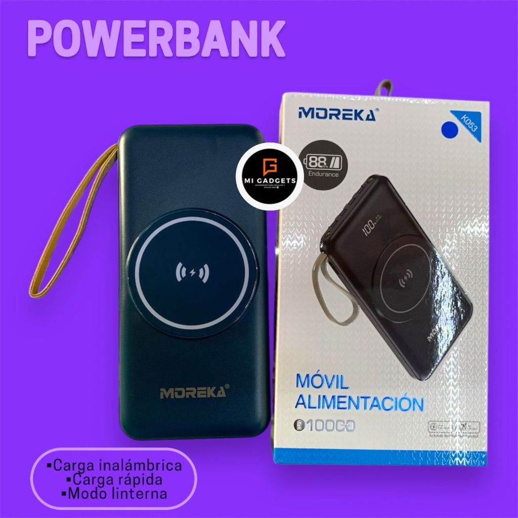 Power Bank Moreka 10000 mAh k053 | MIGADGET.MX