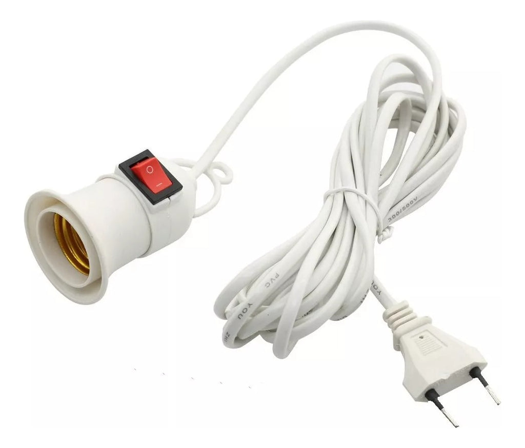 Extension Con Socket Para Foco Lampara 10M HL-DX9626 | MIGADGET.MX
