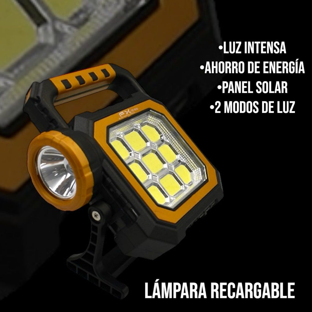 Lampara Recargable Solar LED-8030 | MIGADGET.MX