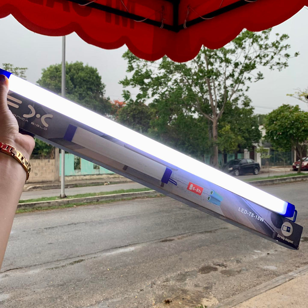Lampara Tubo Barra LED Recargable De Emergencia LED-T18 | MIGADGET.MX