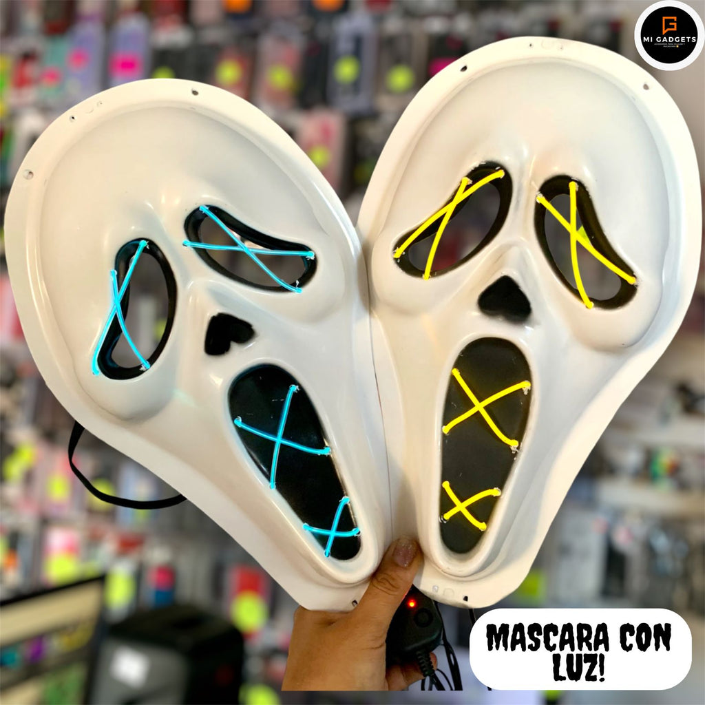 Mascara Scary Con Luz Haloween | MIGADGET.MX