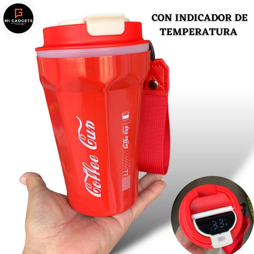 Termo Acero Inoxidable Con Indicador De Temperatura Coca Vacuum Bottle ...