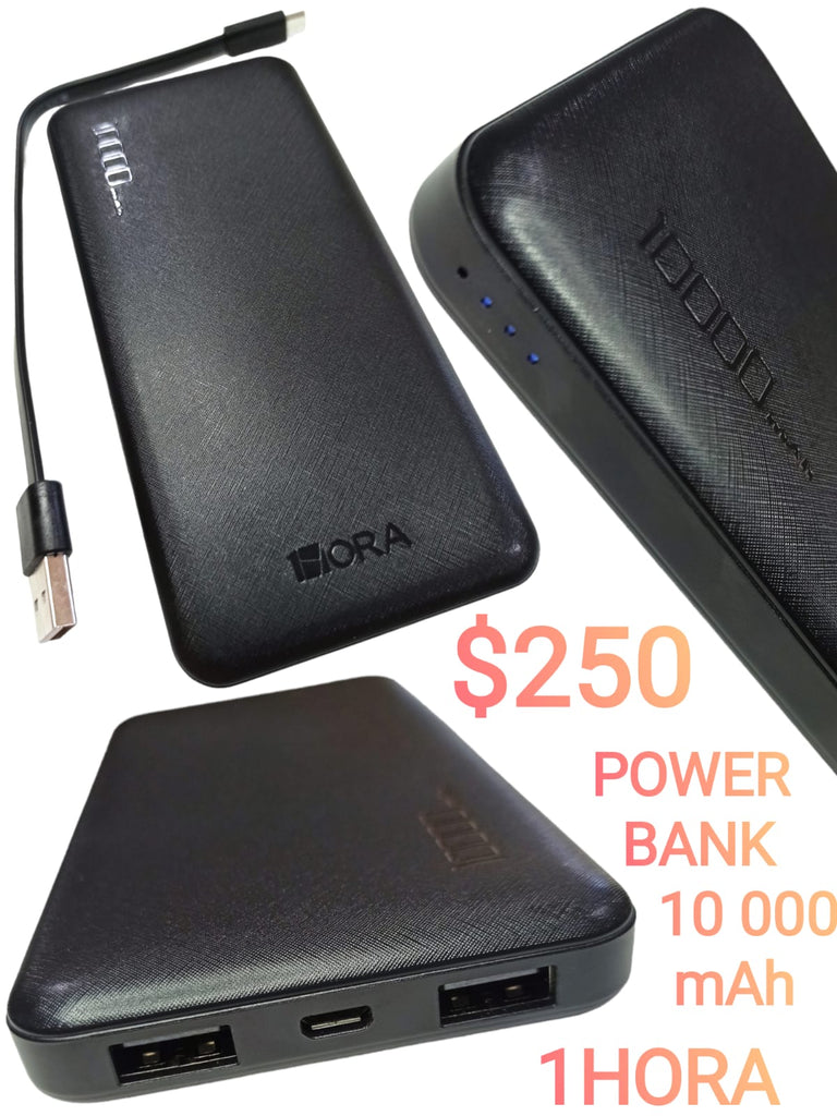 POWER BANK 1HORA 10000 MAH GAR094 | MIGADGET.MX